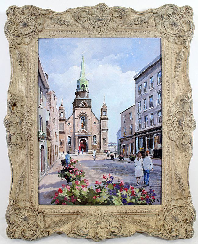 INGE CLAUSSEN STREET SCENE PAINTING - Aug 02, 2014 | Vero Beach Auction ...