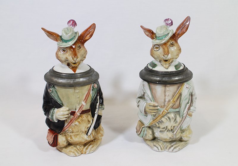 (2) Figural Rabbit Musterschutz Schierholz Steins