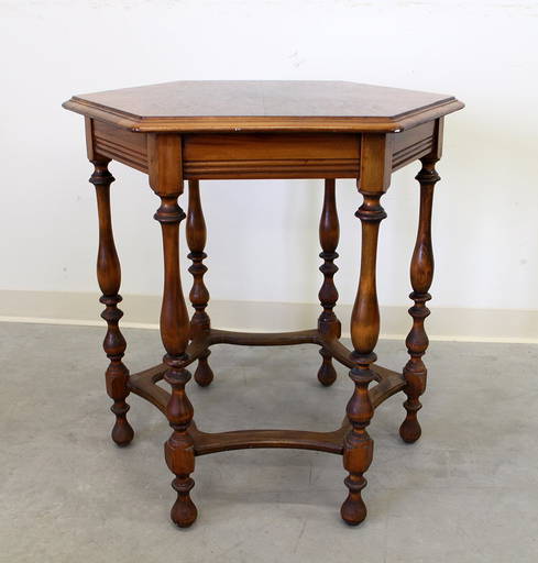 Antique Hexagon Side Table