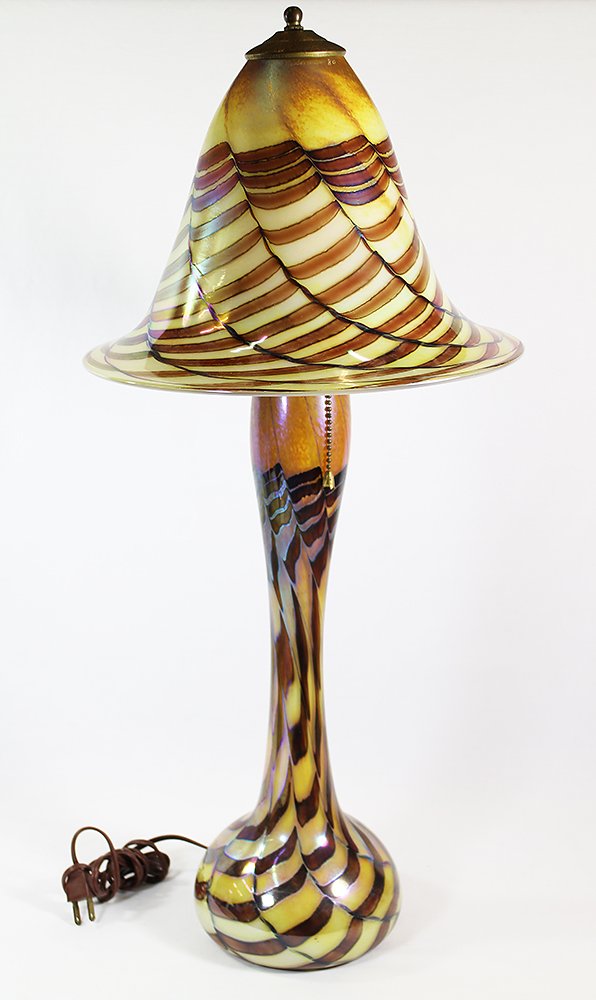 STEPHEN FELLERMAN ART GLASS LAMP - Nov 07, 2015 | Vero Beach Auction in FL