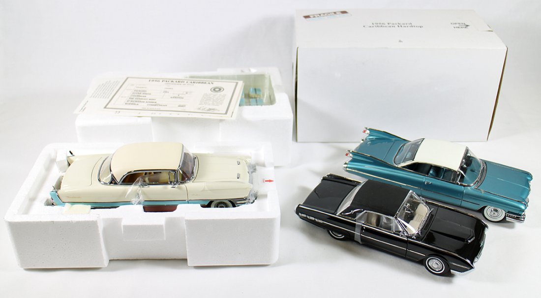 (3) Danbury Mint 1:24 Diecast Cars