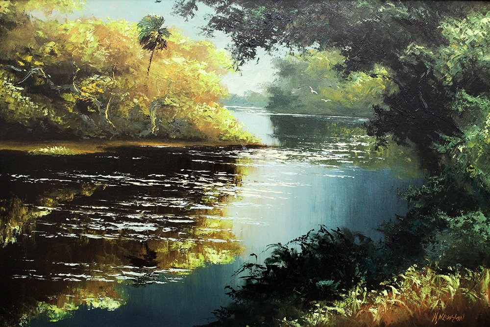 HAROLD NEWTON HIGHWAYMEN PAINTING