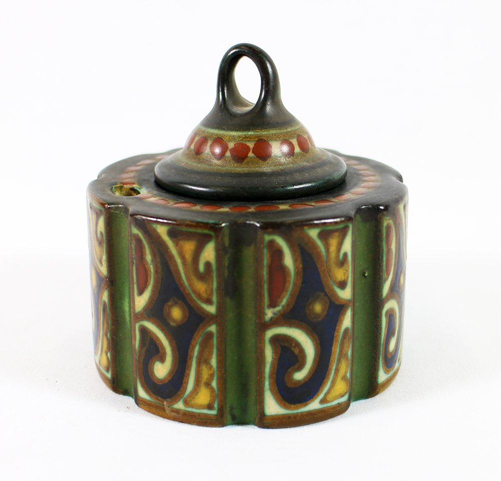 GOUDA POTTERY INKWELL