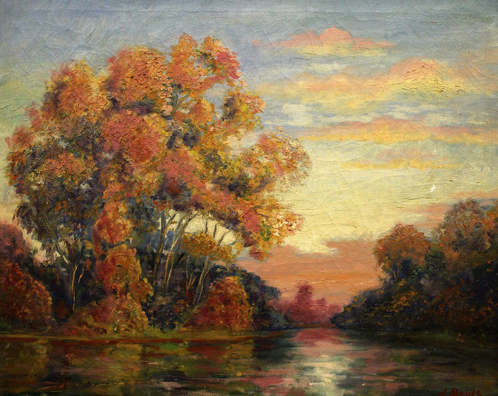 J. DAVIS LANDSCAPE PAINTING - Jul 16, 2016 | Vero Beach Auction in FL