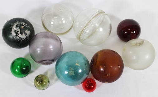 Vintage Small Glass Japanese Fishing Bouy