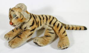 Vintage Steiff tiger - Jan 05, 2008 | Clars Auction Gallery in CA