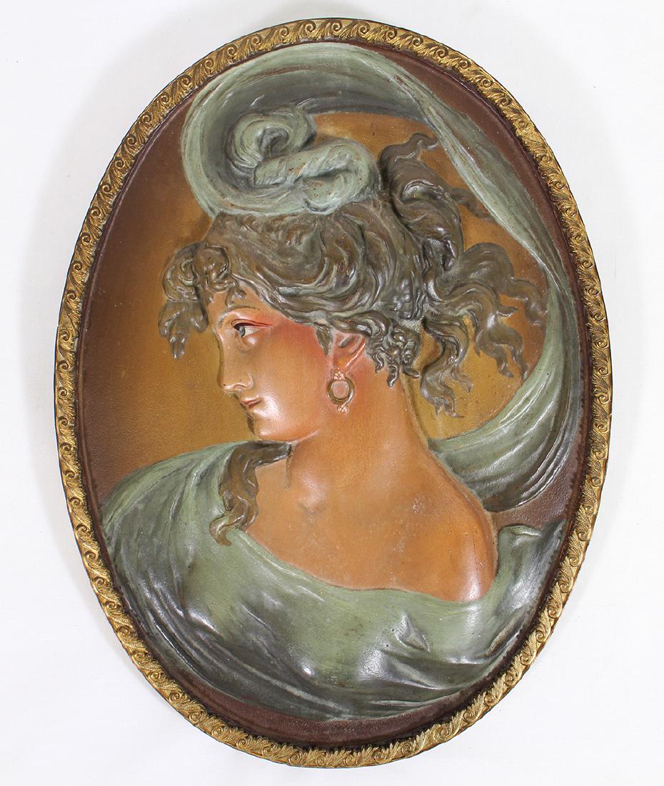 BRADLEY & HUBBARD PORTRAIT PLAQUE