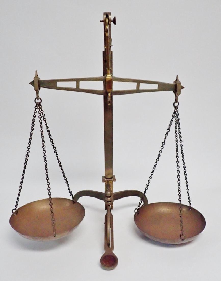 Antique Brass Balance Scales By Degrave & Co.