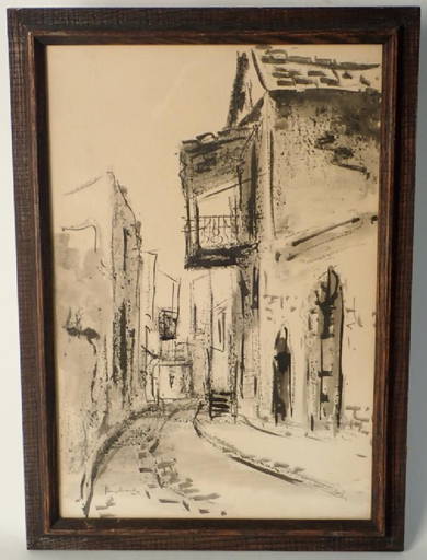 Zvi Raphaeli (1924 2005) Watercolor