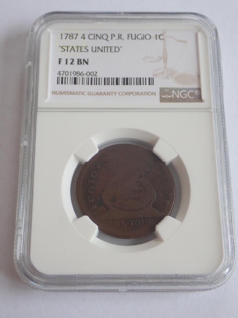 1787 One Cent Fugio 'States United' Variety Coin