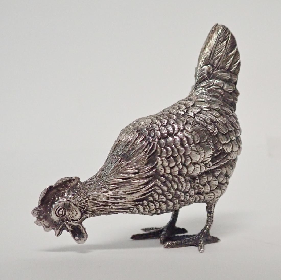 Sterling Silver Rooster Figurine