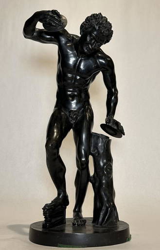 Bronze Faun Figure After The Antique A Bronze Figure Of The Dancing ...