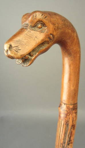 Antique Wood Walking Stick with Carved Animal Head - Jul 25, 2012 ...