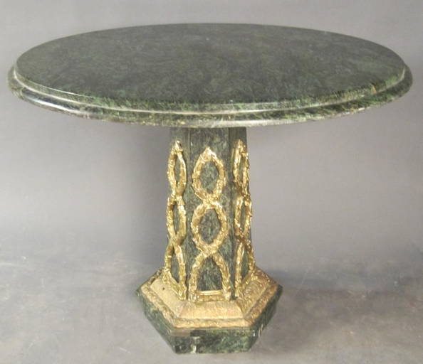 Bronze Mounted Marble Center Table