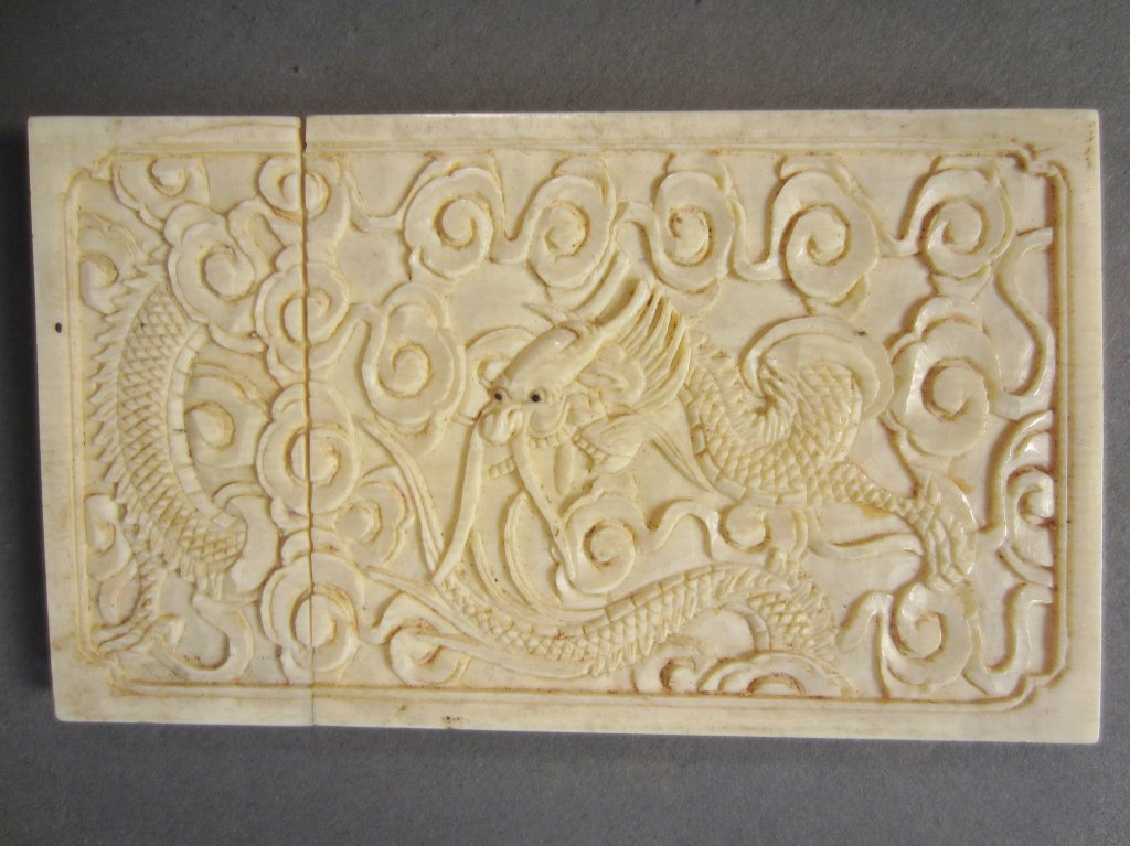 231: Carved Ivory Calling Card Holder