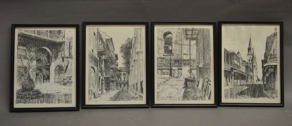 Set of Four Prints by Don Davey