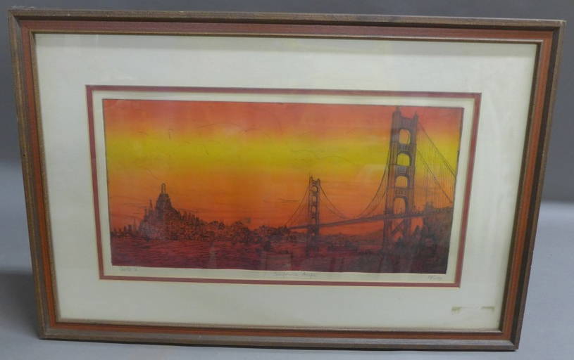 Partee (american) Signed Print California Pacific