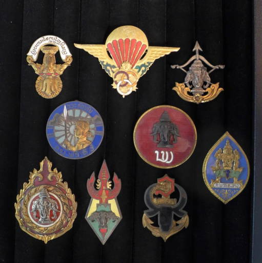 Laos National Army Insignia Badges
