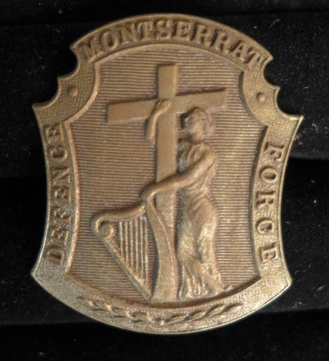 Montserrat Defence Force Cap Badge British