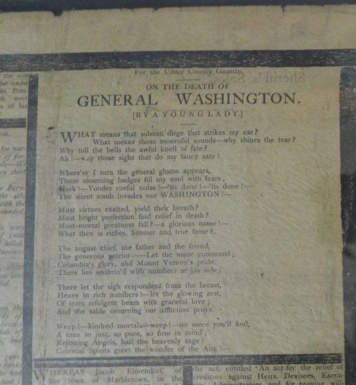 President George Washington's Obituary