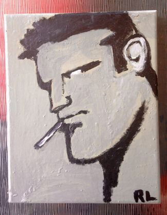 Robert Laughlin, Painting, "The Brute", Signed