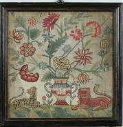 Two English silk on linen samplers, dated 1840, - Sep 24, 2013 | Pook ...