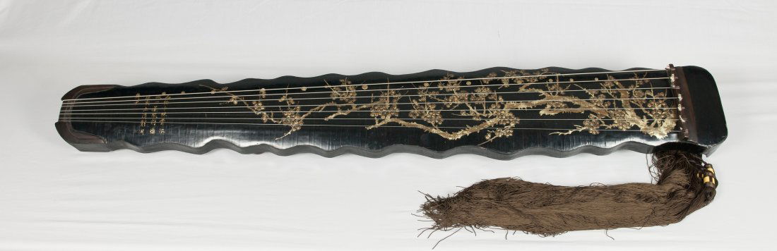 Qing Dynasty -A Rare Lacquer Qin, Musical Instrument