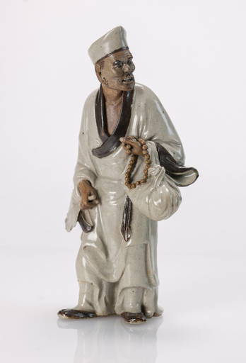 Huang Bing(1815 1894) Ji Gong Onion Skin White Glaze