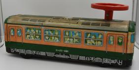 Toy train engine, Keystone R.R. #6400 ride-on, pressed