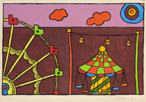 Alexis Akrithakis (1939 1994) The Fairground, 1970