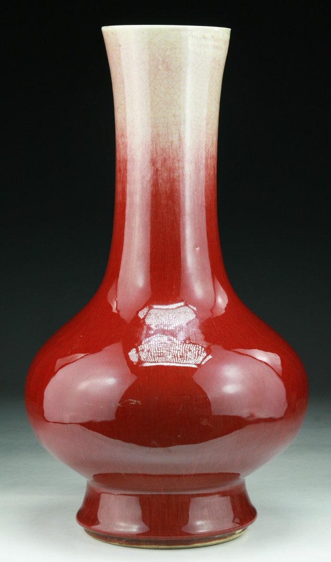 A Chinese Antique Red Glazed Porcelain Vase