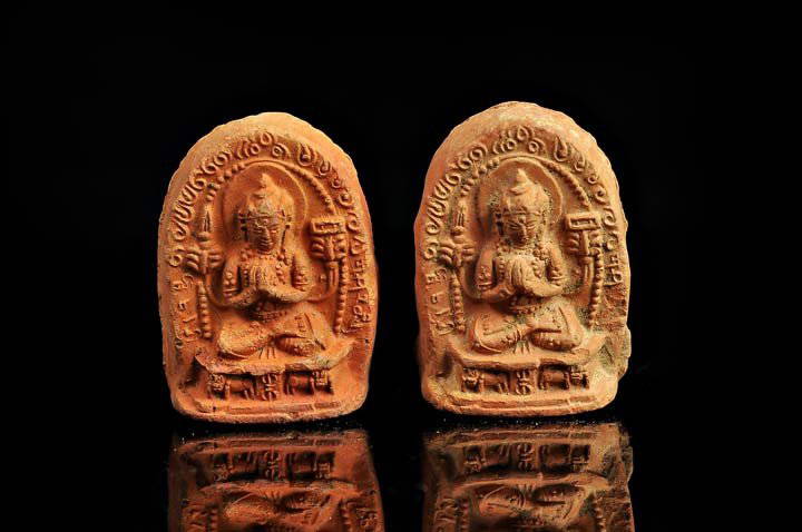 Antique Tibetan Stone Kun Lu Buddhas