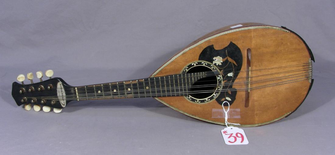 Vintage Bruno Conqueror Inlaid Mandolin