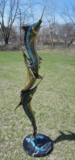 Large Bronze Sculpture/fountain "swordfish"