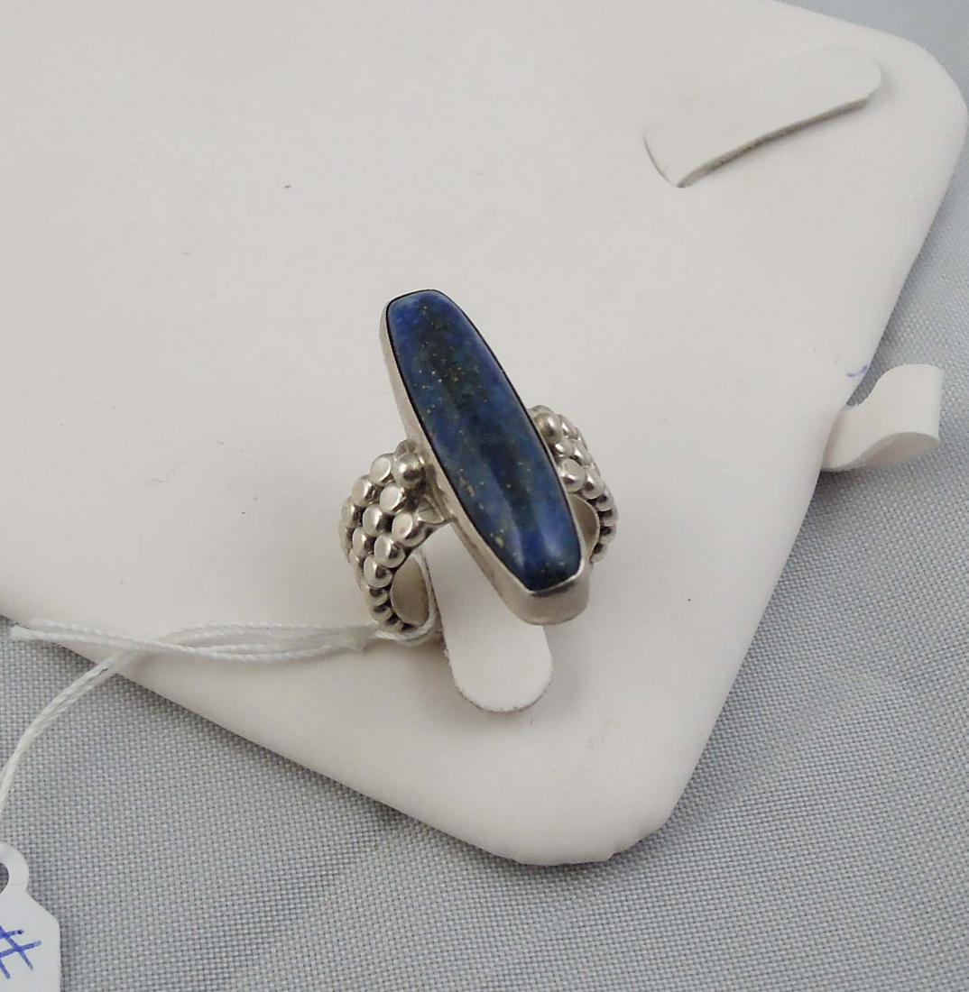 Vintage Native American Sterling Silver & Lapis Ring