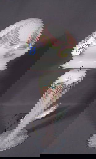 Attributed To Vandermark Studios Art Glass King Tut Pulled Feather ...