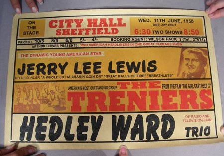 Vintage Jerry Lee Lewis Concert Poster