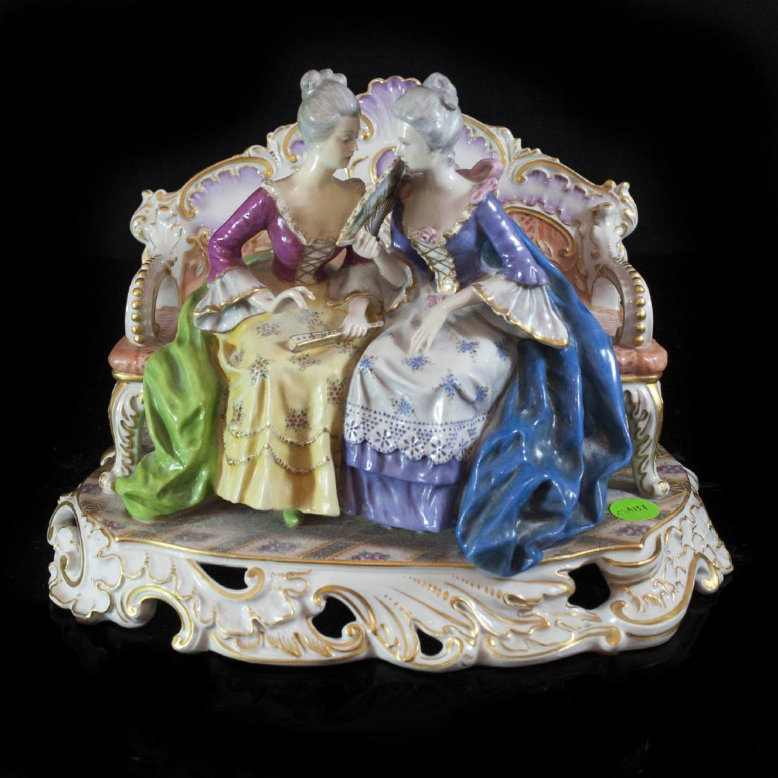 Antique Capodimonte Porcelain Figurine