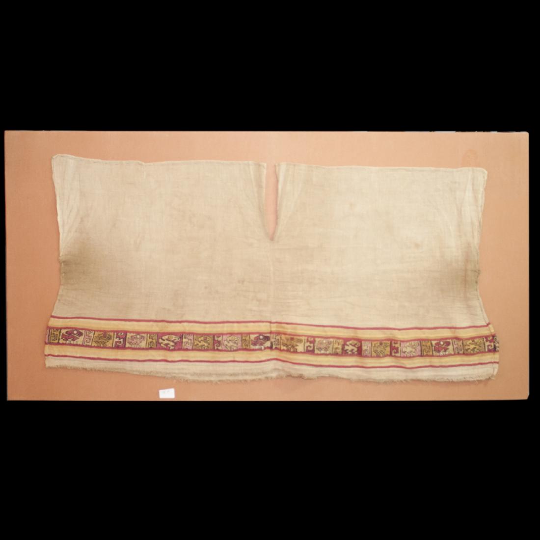 Pre-Columbian Chancay Embroidered Tunic