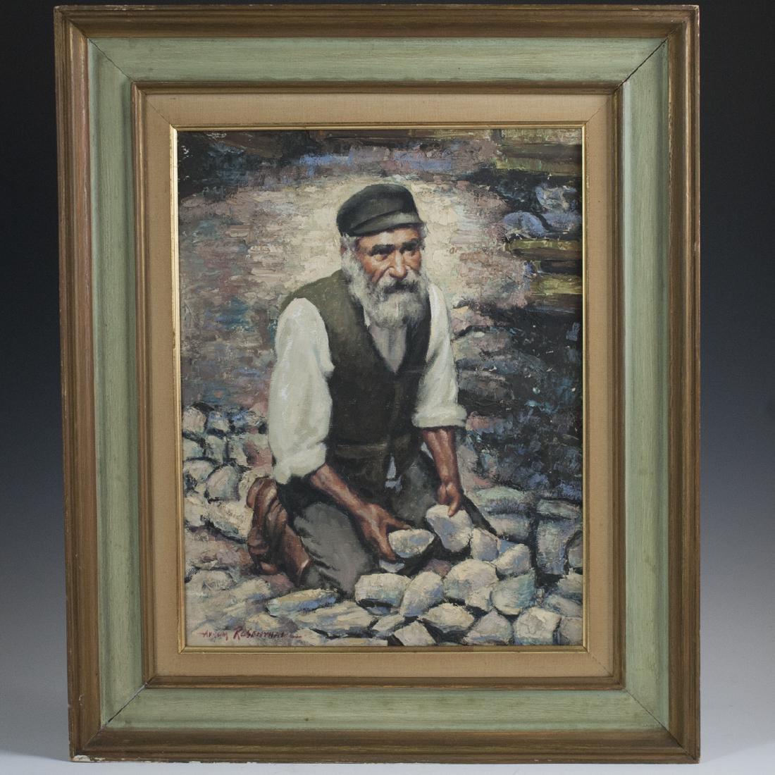 Oil On Canvas Signed:"avrum Rosenthal"