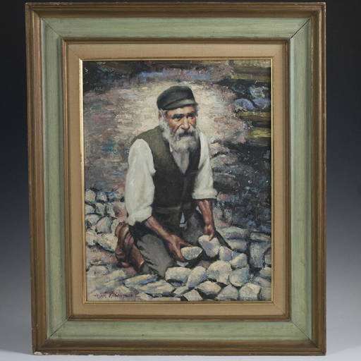 Oil On Canvas Signed:"avrum Rosenthal"