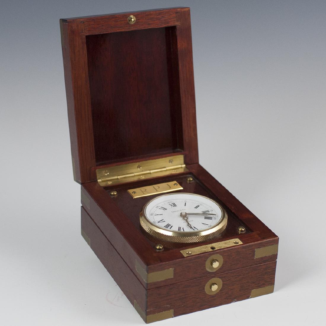 Vintage Tiffany & Co. Ship Desk Clock