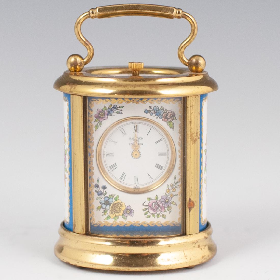 Halcyon Days Enamel Carriage Clock