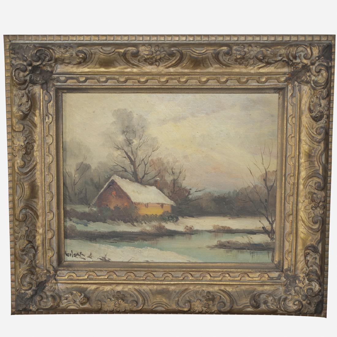 Theodore Charles Welsch (American Mid 19th Ct.) Oil on