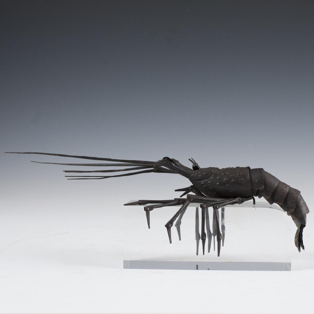 Antique Japanese Articulated Bronze Crawfish