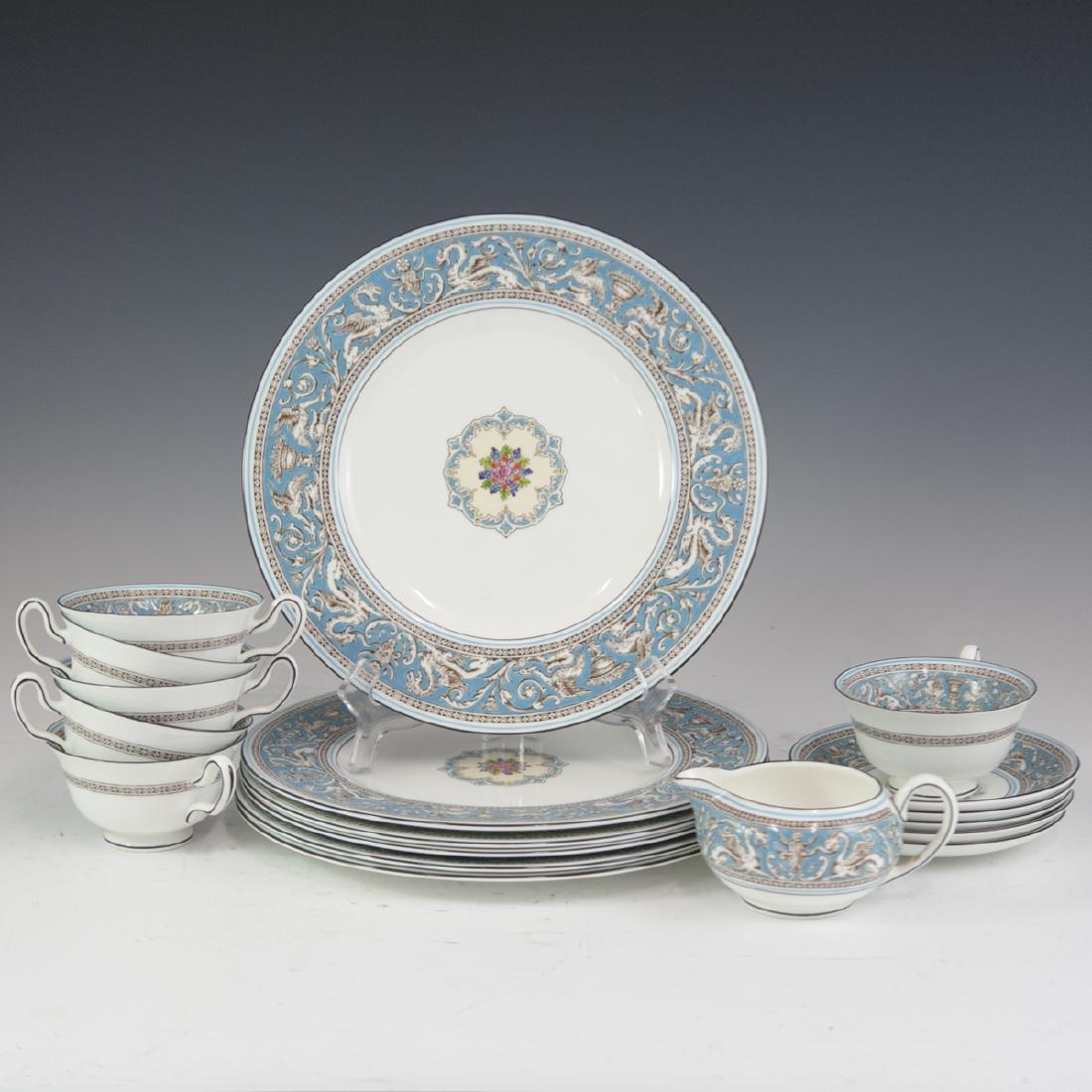 Wedgwood "Florentine Turquoise" Bone China Set