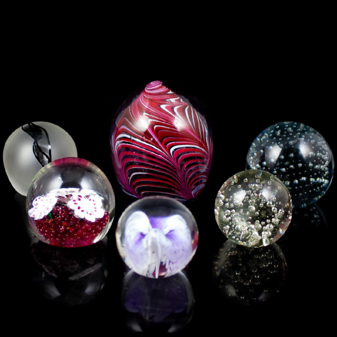 Art Glass & Crystal Ball Paperweights