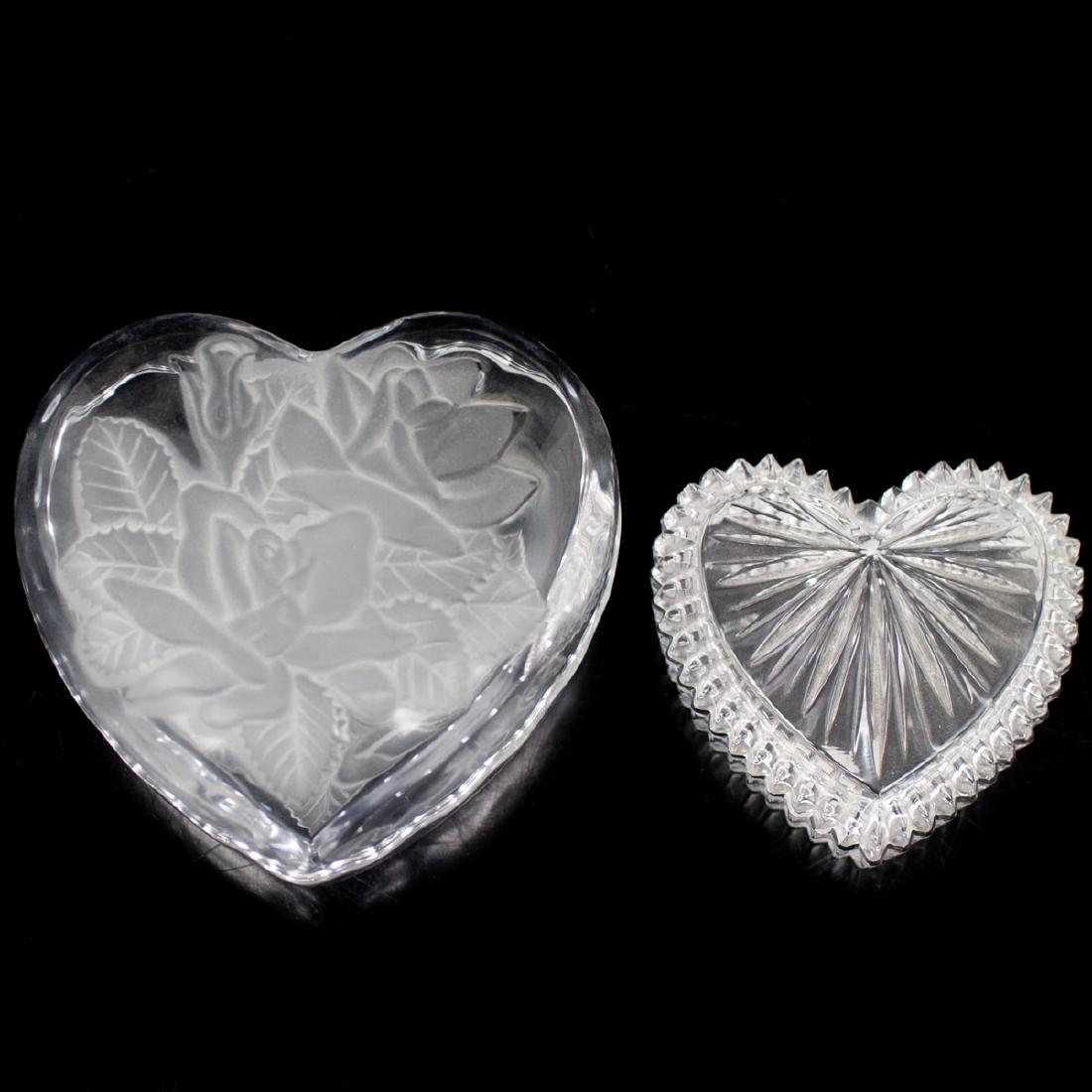 Crystal Heart Shaped Boxes