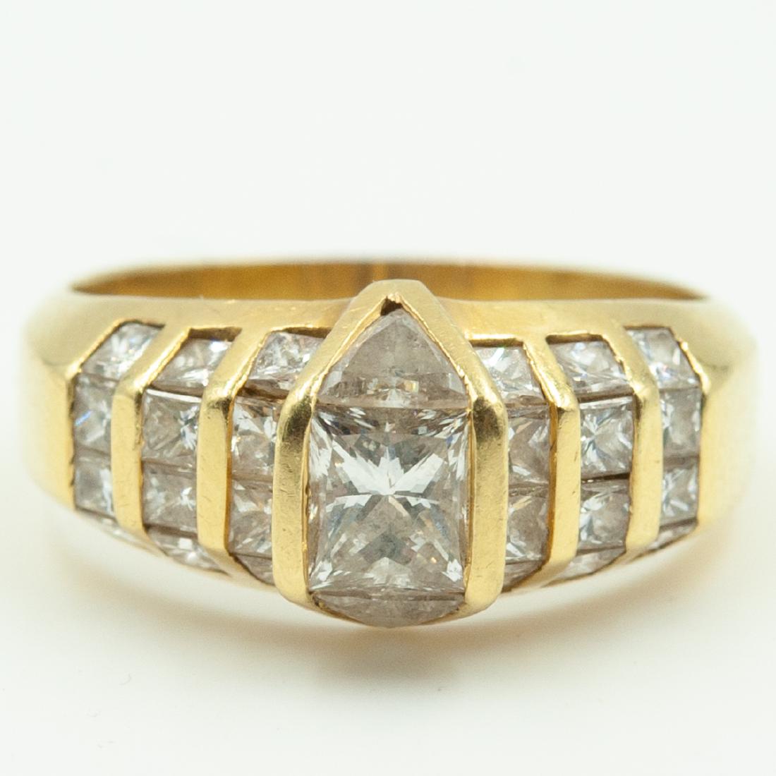 Vintage 18K Gold Diamond Ring