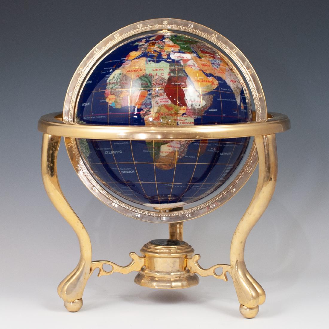 Handcrafted Semi Precious Stone Globe